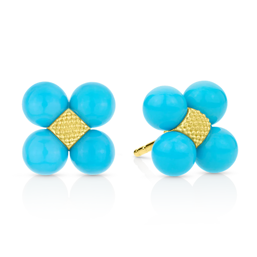 Turquoise Sequence Stud Earrings – Henry C. Reid & Son Jewelers