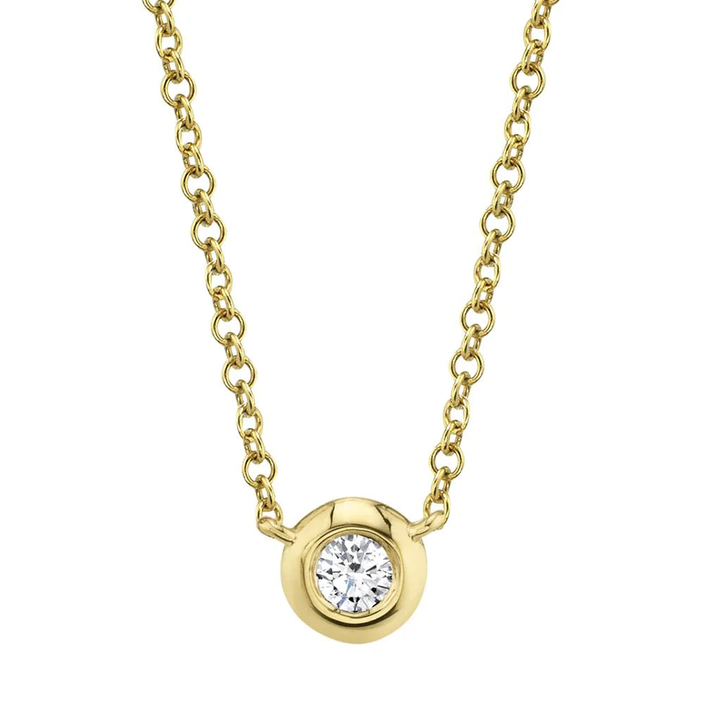 DIAMOND BEZEL NECKLACE – Henry C. Reid & Son Jewelers