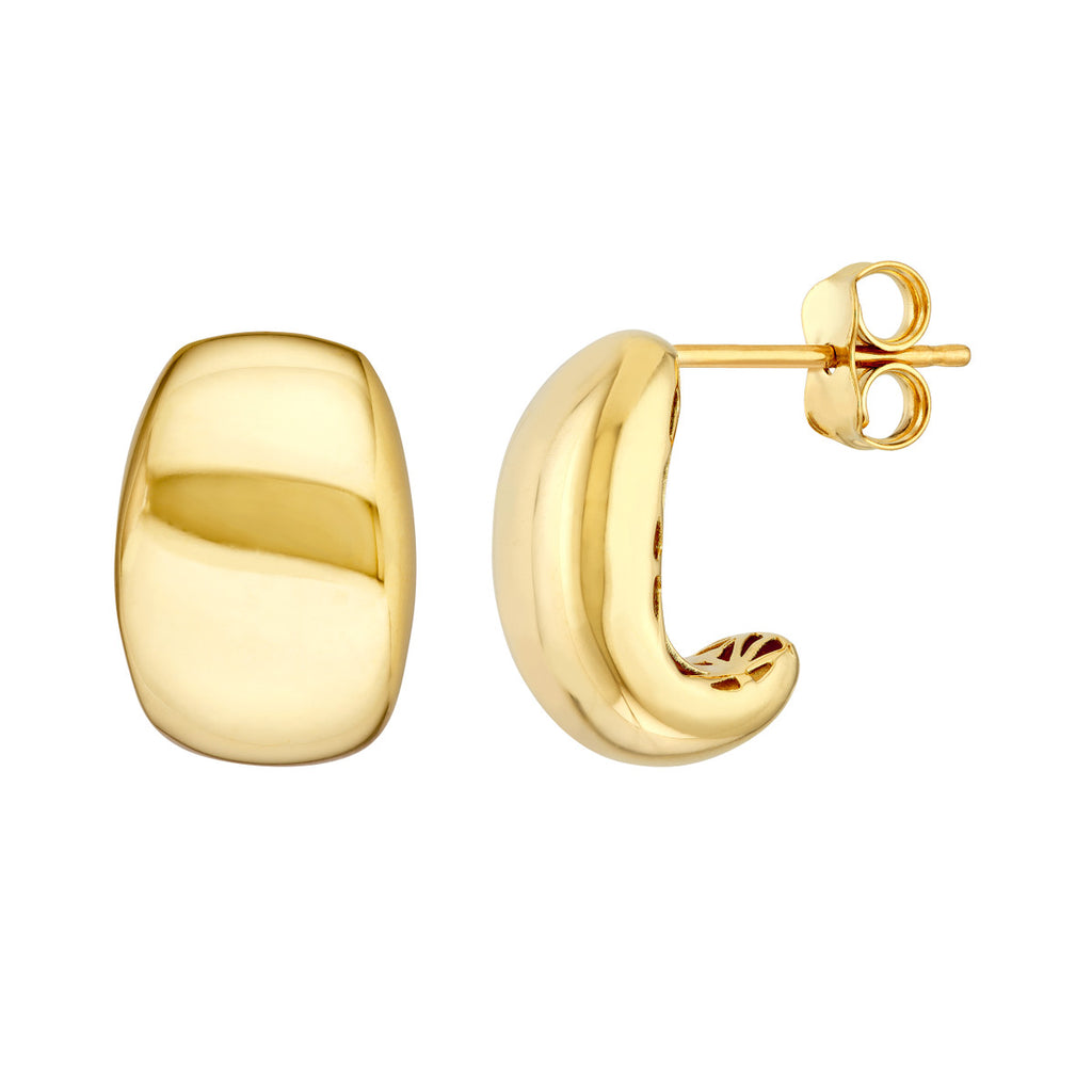 Wide Dome Hoops – Henry C. Reid & Son Jewelers
